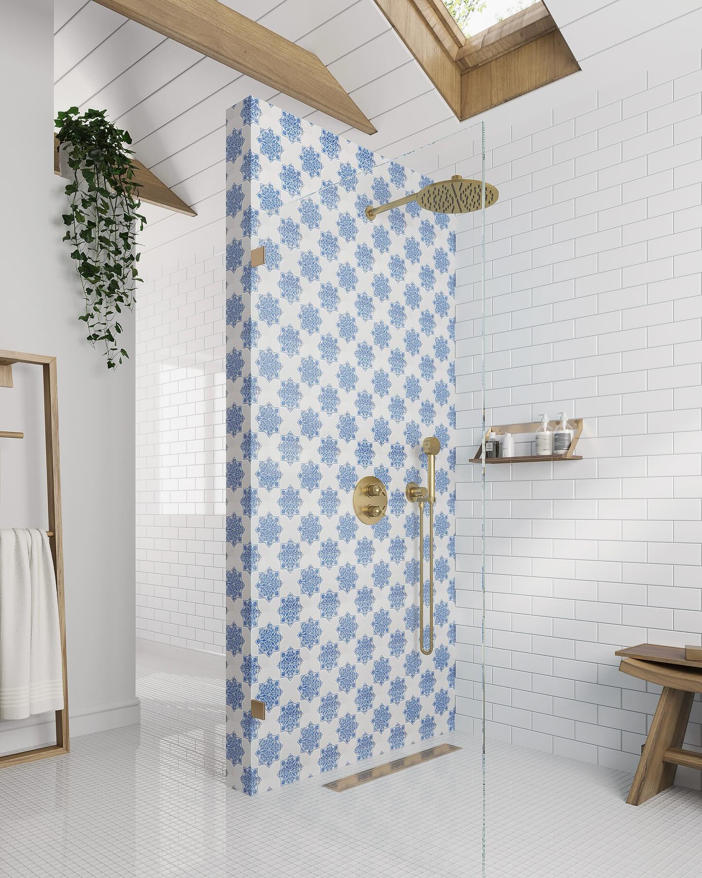 Unique Shower Tile Designs: 43 Inspirational Ideas for Your Bathroom - placeideal.com