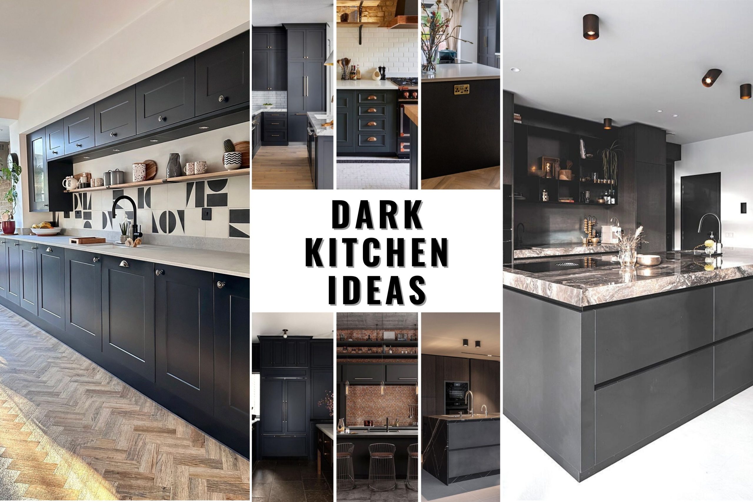 34 Dark Kitchen Ideas: Transform Your Home with Elegant Designs ...