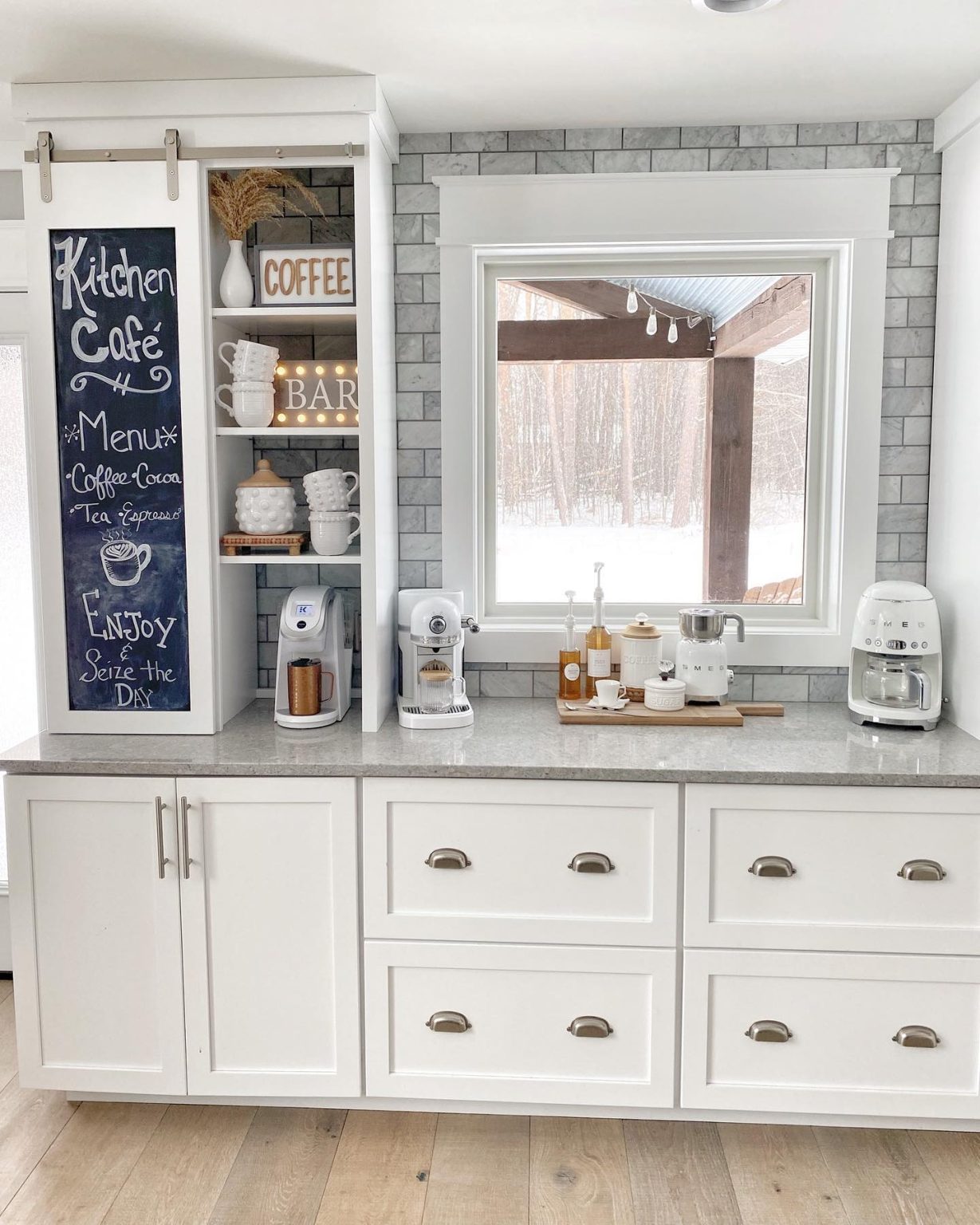 36 Inviting Kitchen Coffee Bar Ideas for Your Home Oasis - placeideal.com