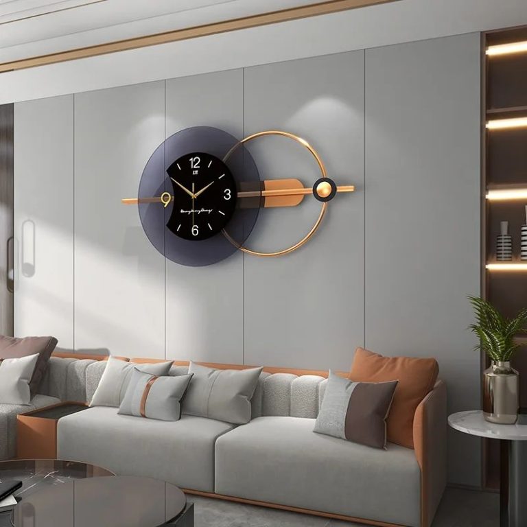 27 Wall Clock Styles to Elevate Your Living Room Decor Elegantly ...