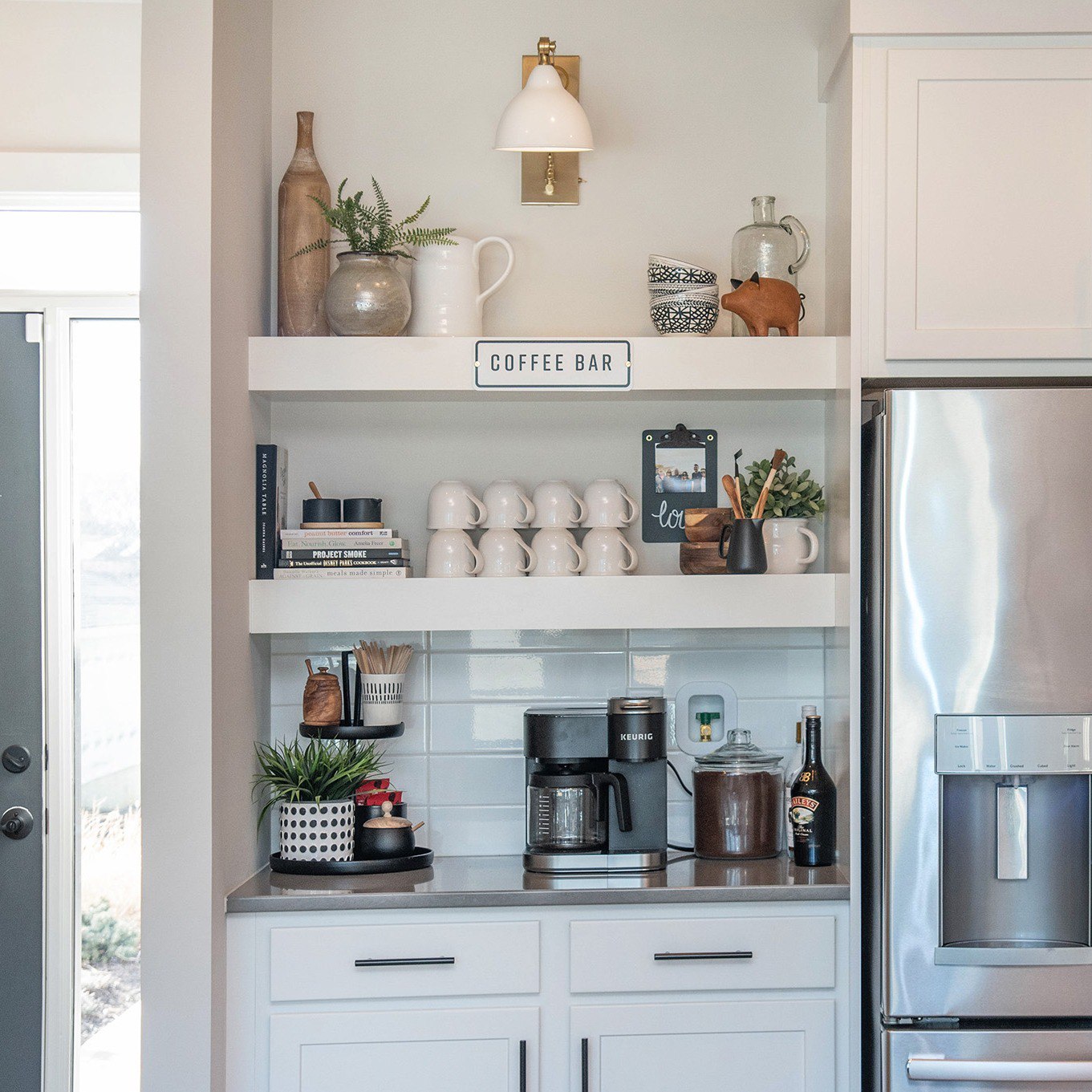 36 Inviting Kitchen Coffee Bar Ideas for Your Home Oasis - placeideal.com