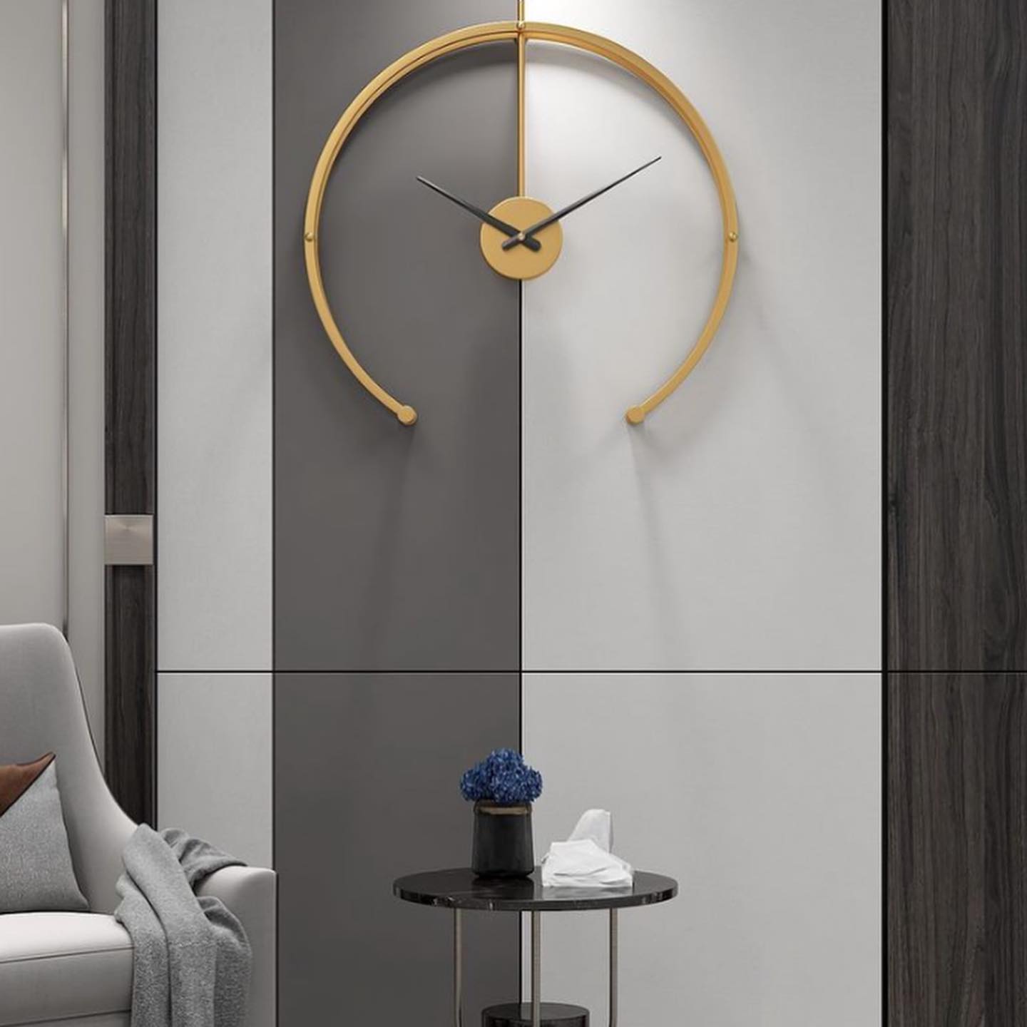 27 Wall Clock Styles to Elevate Your Living Room Decor Elegantly ...