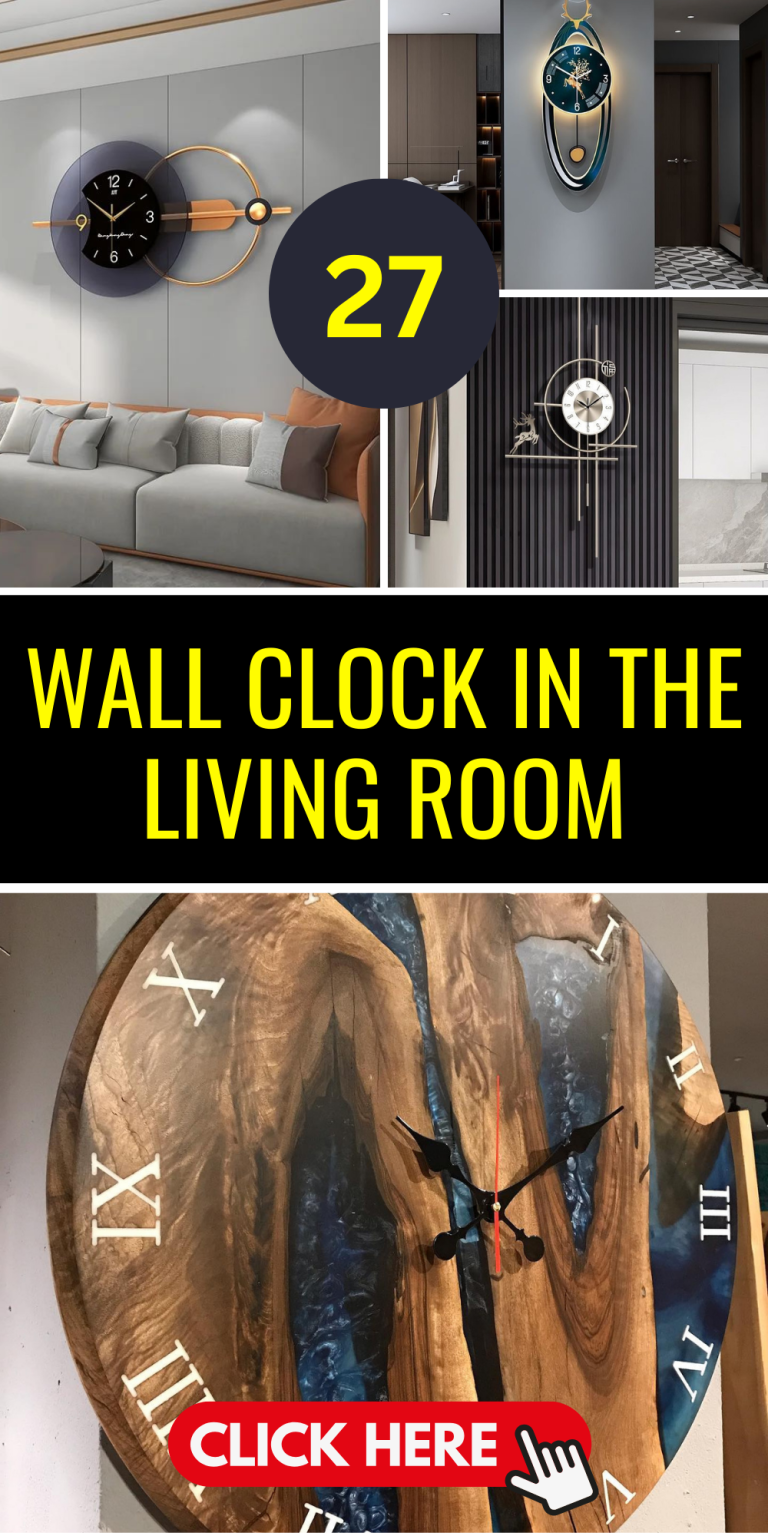 27 Wall Clock Styles to Elevate Your Living Room Decor Elegantly ...