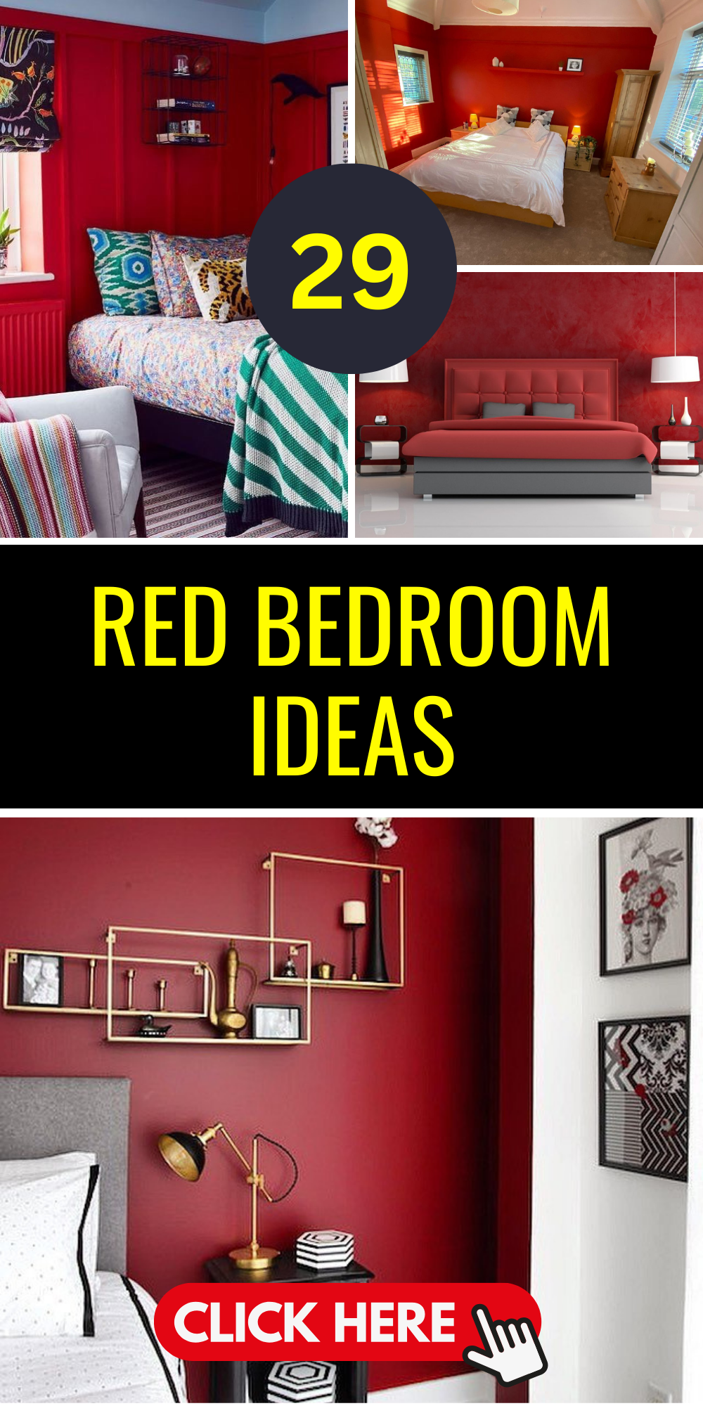 Enliven Your Space: 29 Red Bedroom Ideas for Passionate Decor ...