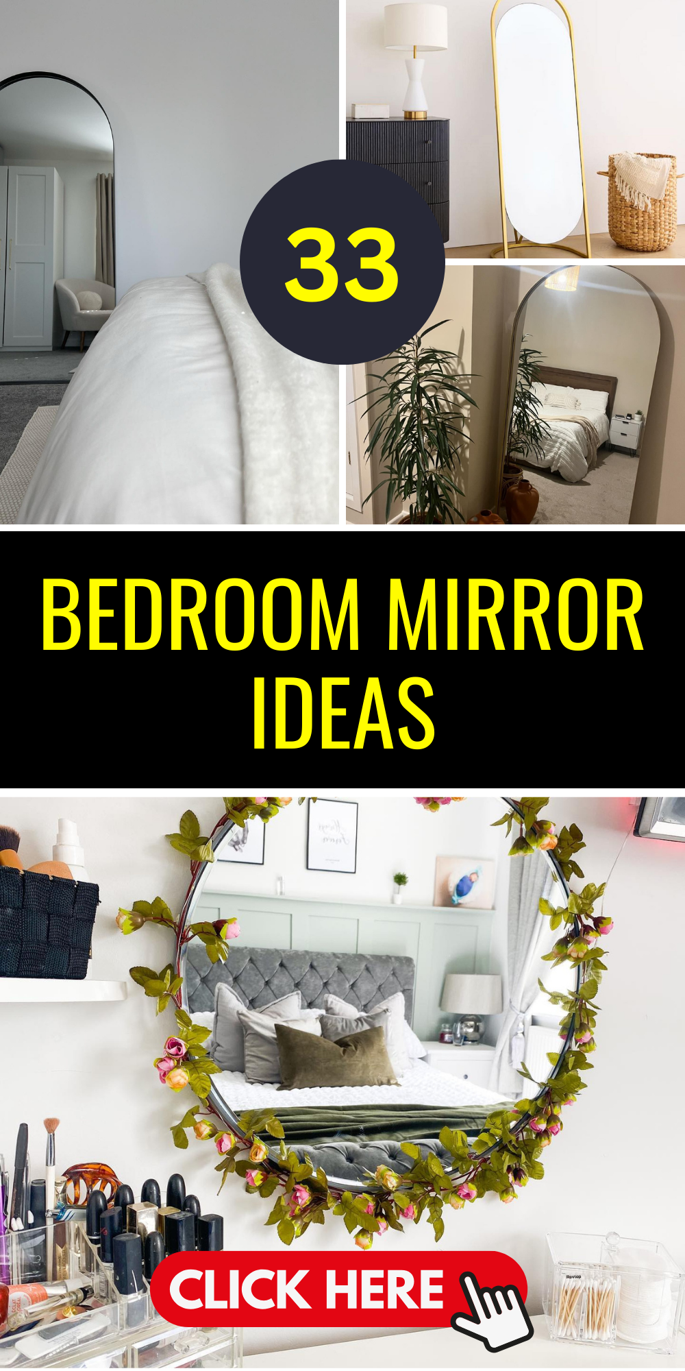 33 Bedroom Mirror Ideas: Elevate Your Space with Stylish Reflections ...