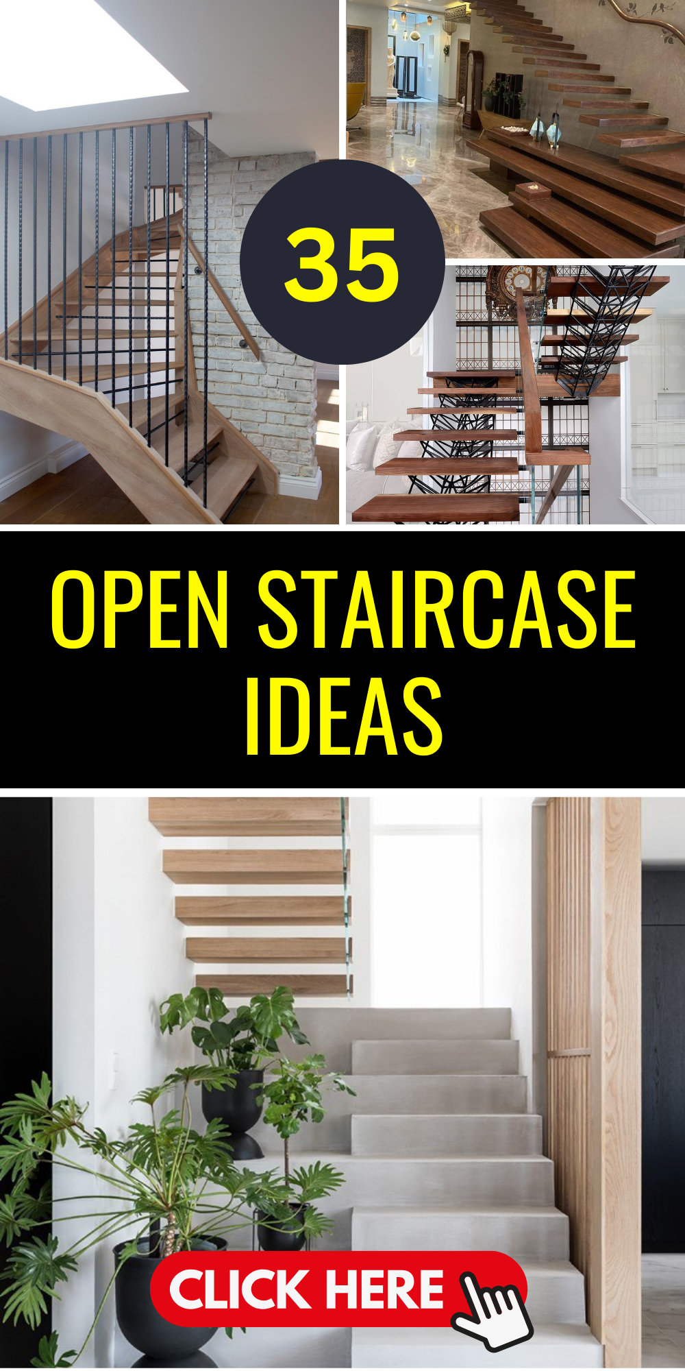 35 Open Staircase Ideas for Modern Homes: Design & Decor Inspiration ...