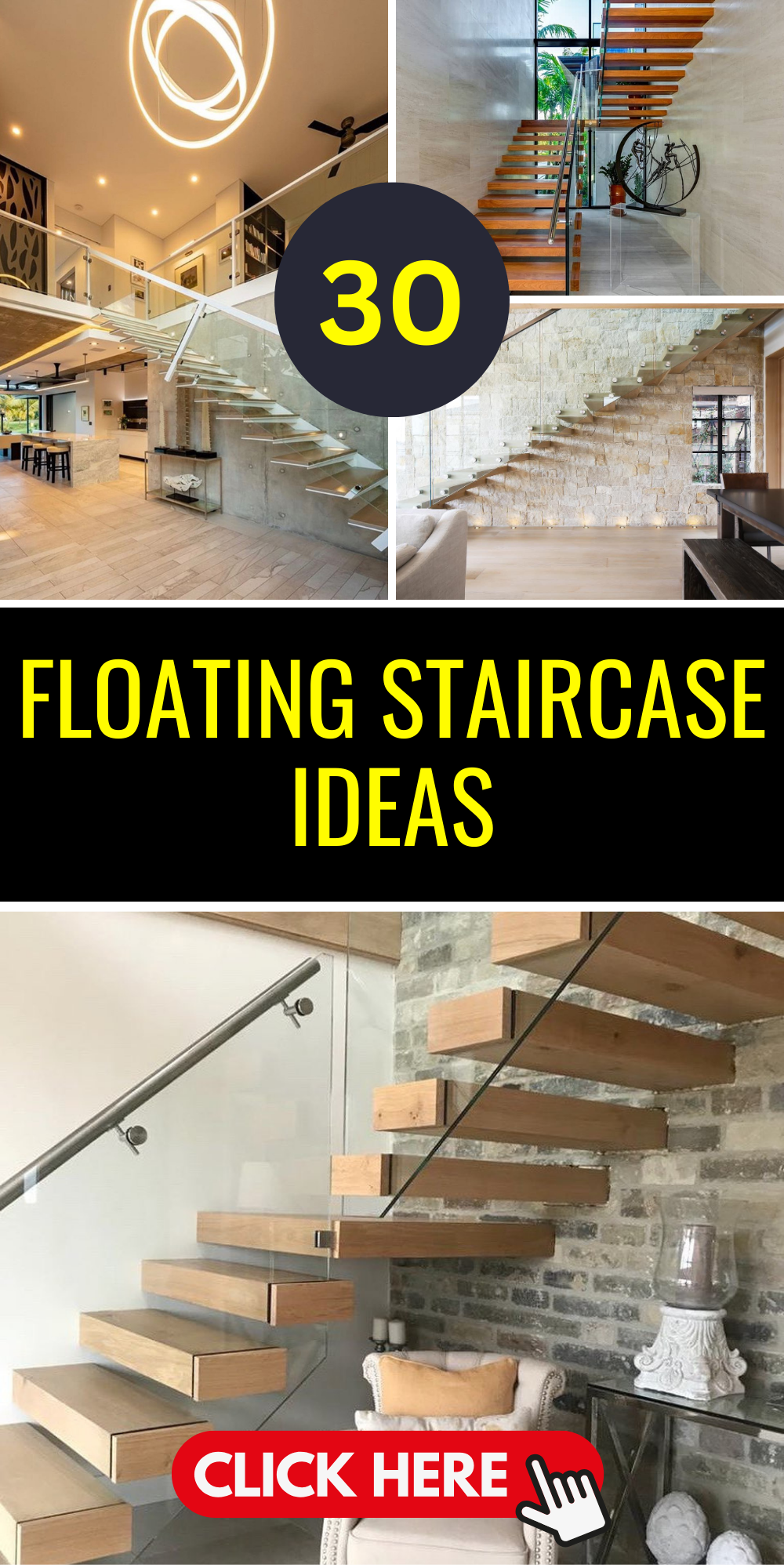 30 Floating Staircase Ideas for a Modern Home Aesthetic | Design ...