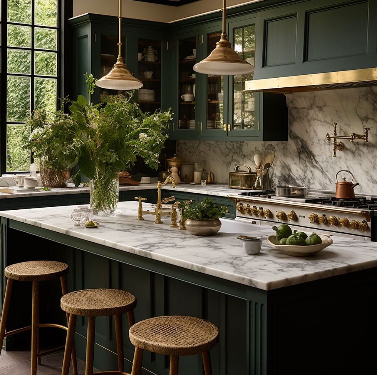 32 Lush Green Kitchen Ideas for a Fresh, Modern Home Update ...