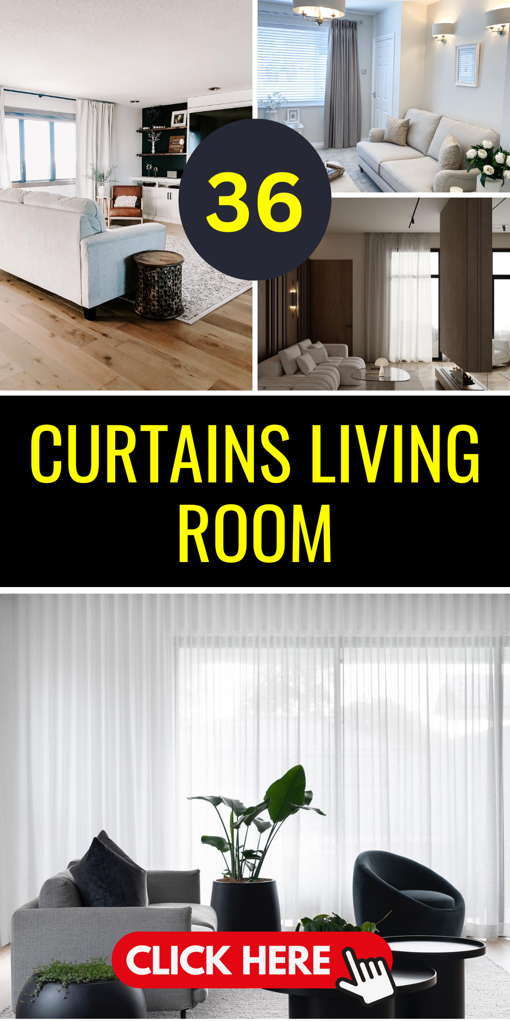 36 Curtains Living Room Ideas for Every Style – Elevate Your Space ...