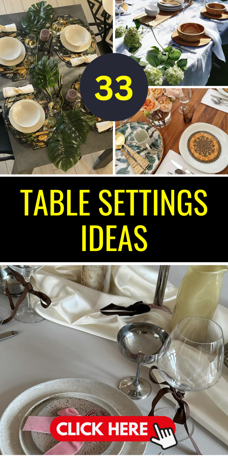 33 Table Settings Ideas: Elevate Your Dining Ambiance - placeideal.com