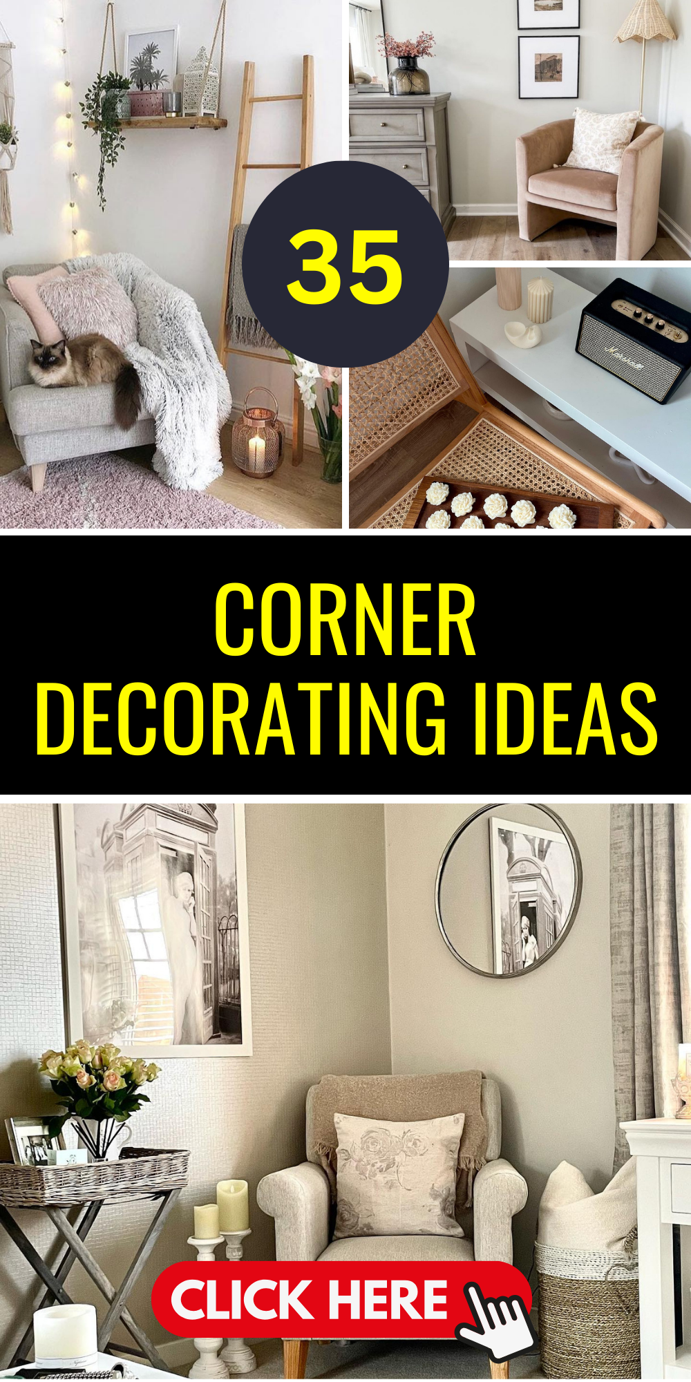 35 Corner Decorating Ideas: Maximize Style & Comfort - placeideal.com