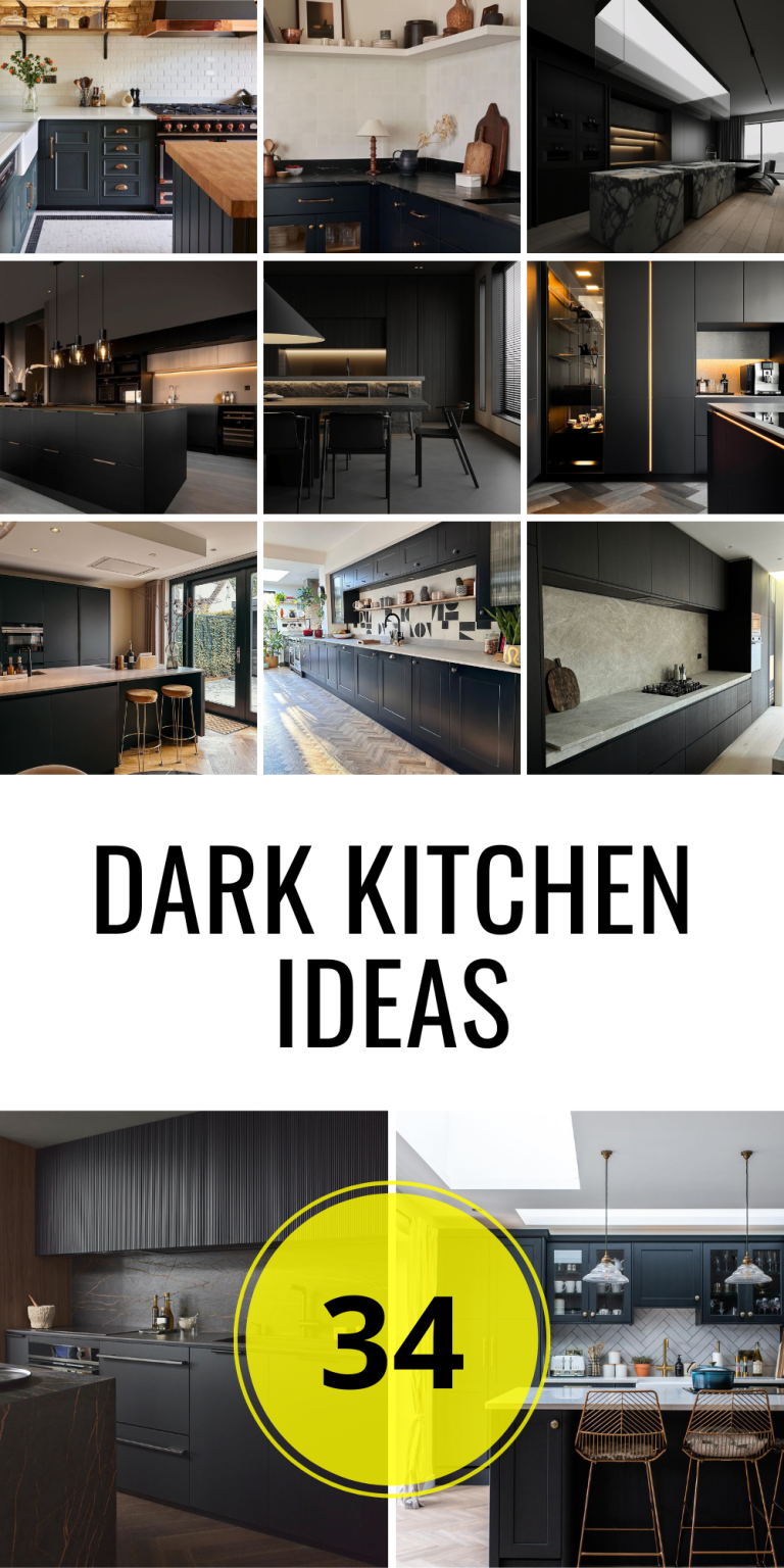 34 Dark Kitchen Ideas: Transform Your Home with Elegant Designs ...