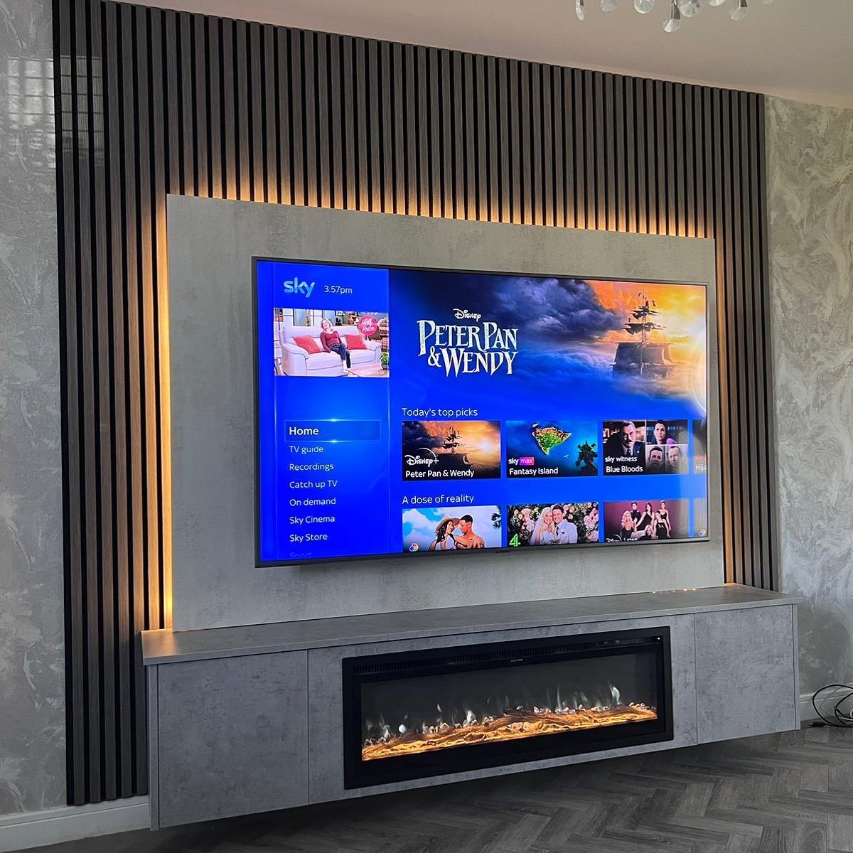 38 Fireplace Ideas with TV: Ultimate Living Room Enhancements ...