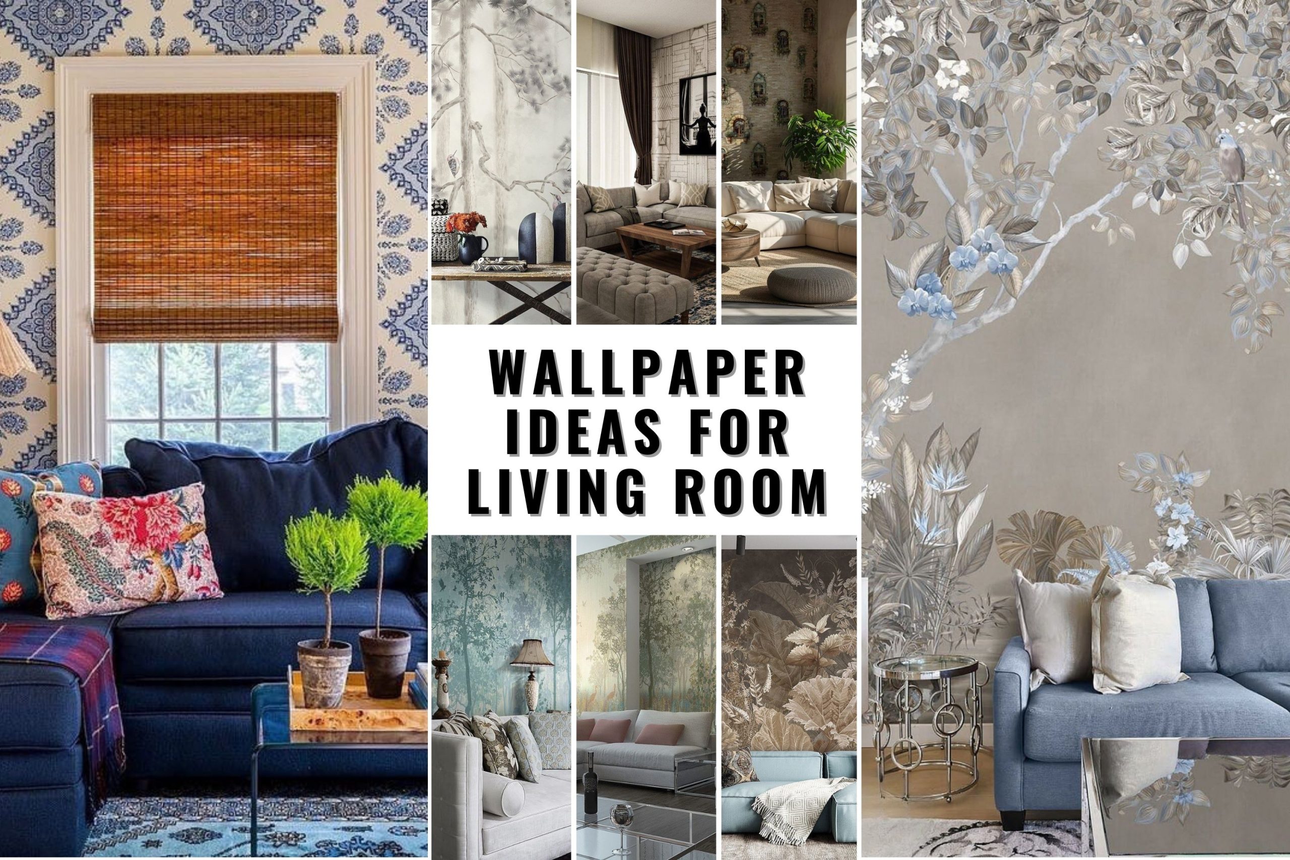 Explore 25 Creative Wallpaper Ideas to Revitalize Your Living Room Now ...