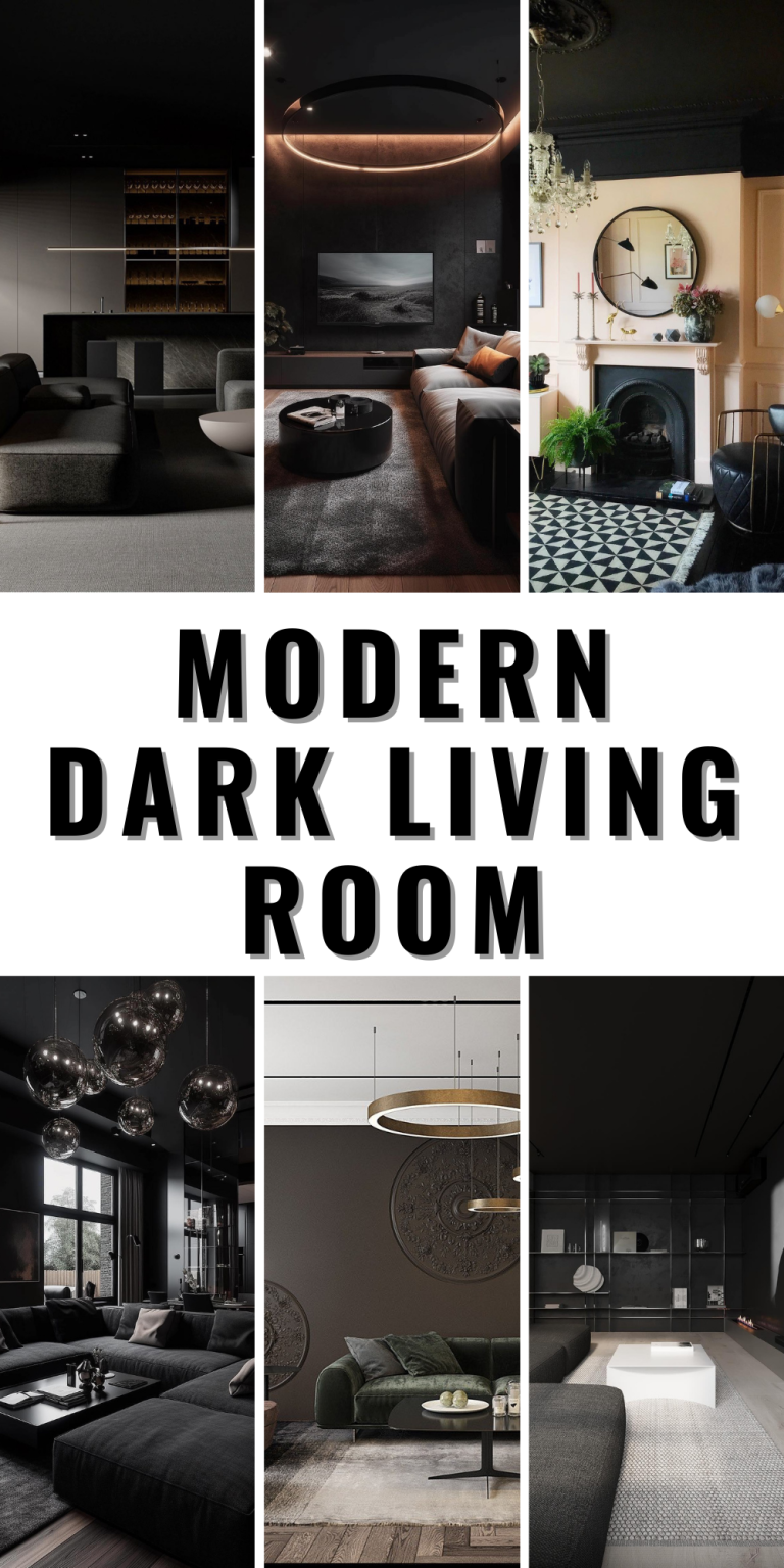 24 Modern Dark Living Room Ideas: Elegant, Cozy, and Stylish Designs ...