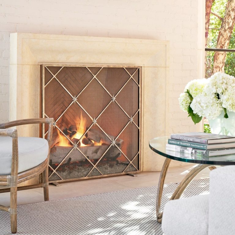 25 Fireplace Screen Ideas to Enhance Your Home's Warmth and Style ...