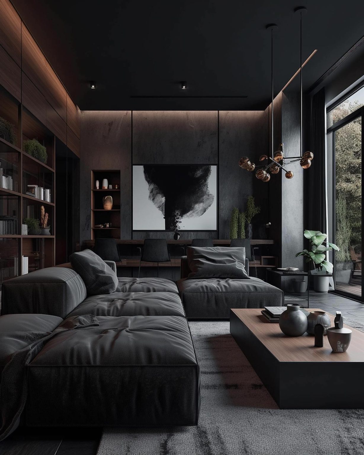 24 Modern Dark Living Room Ideas: Elegant, Cozy, and Stylish Designs ...