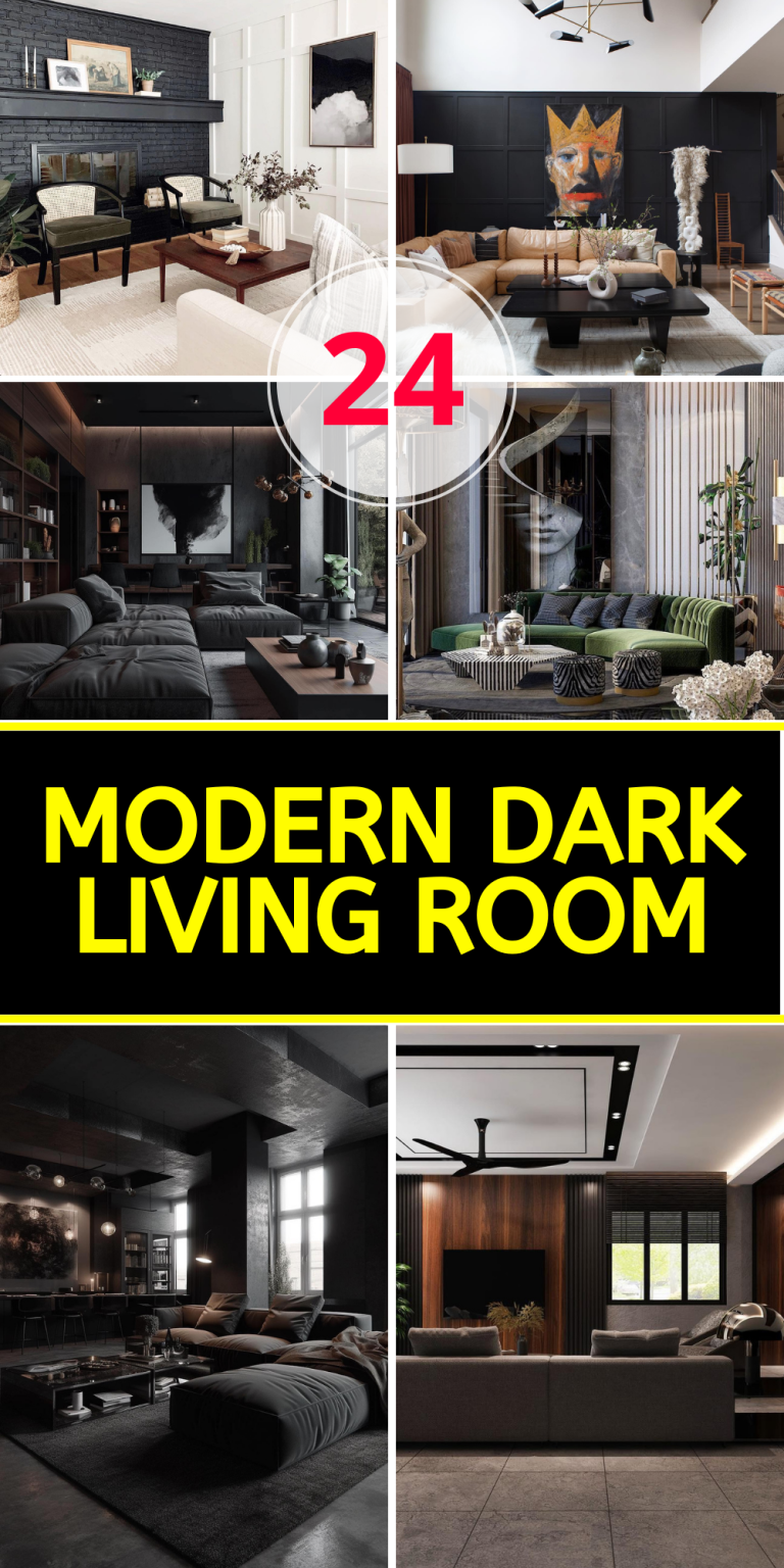 24 Modern Dark Living Room Ideas: Elegant, Cozy, and Stylish Designs ...