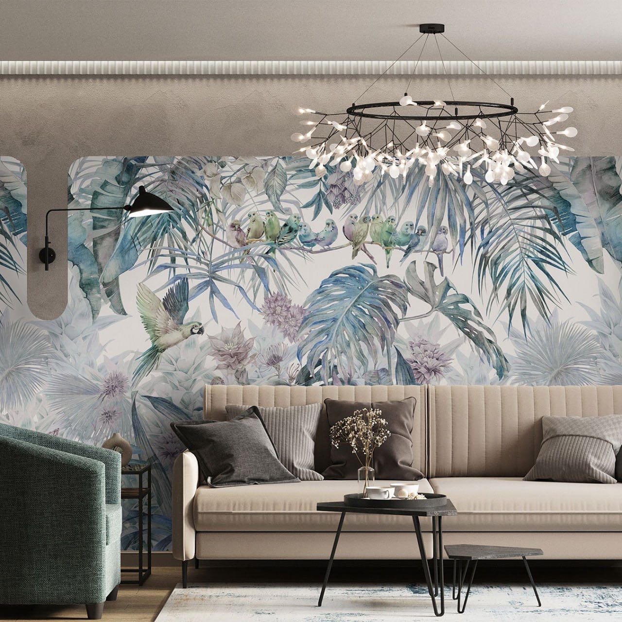 Explore 25 Creative Wallpaper Ideas to Revitalize Your Living Room Now ...
