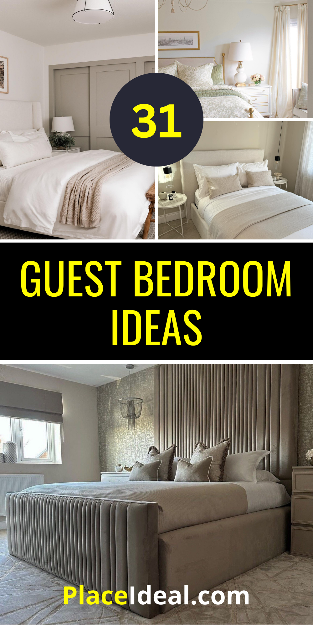 31 Guest Bedroom Ideas for Stylish And Cozy Retreats - placeideal.com