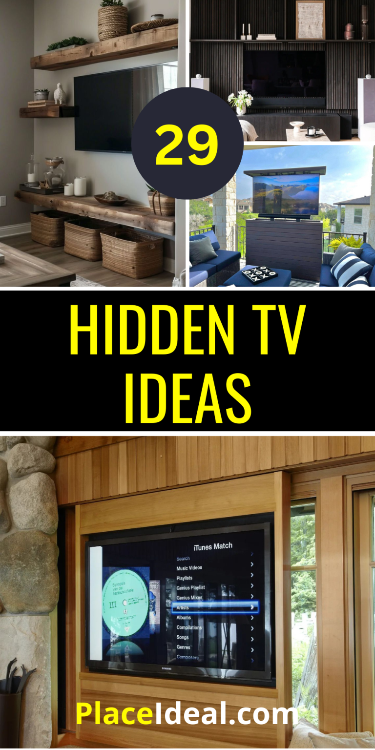 29 Hidden TV Ideas: Transform Your Living Space with These Stylish ...