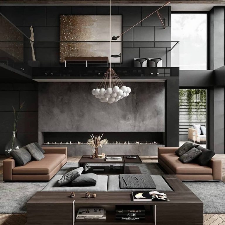 24 Modern Dark Living Room Ideas: Elegant, Cozy, and Stylish Designs ...