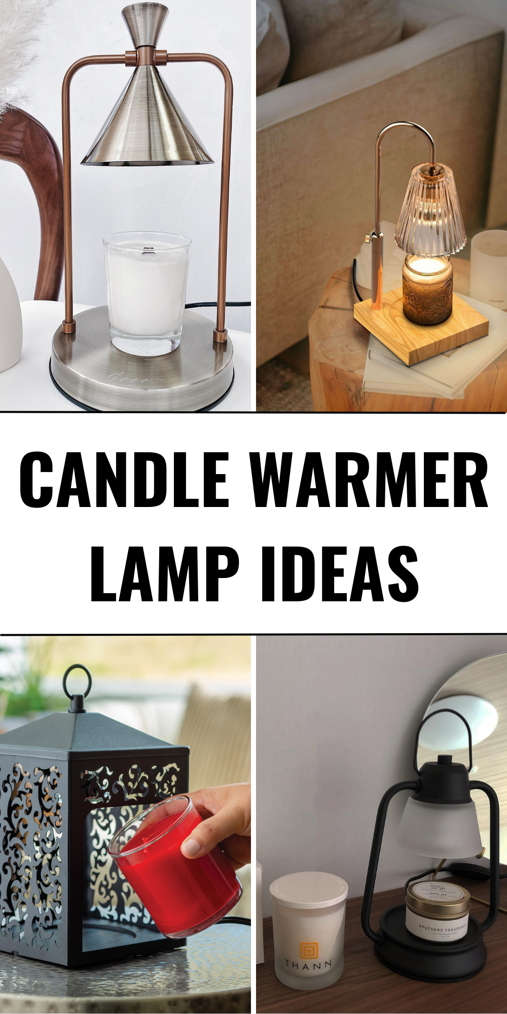35 Candle Warmer Lamp Ideas to Transform Your Home Decor - placeideal.com