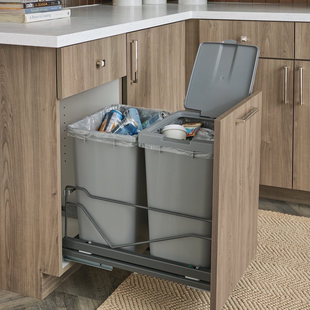 25 Kitchen Trash Can Ideas That Will Transform Your Space - placeideal.com