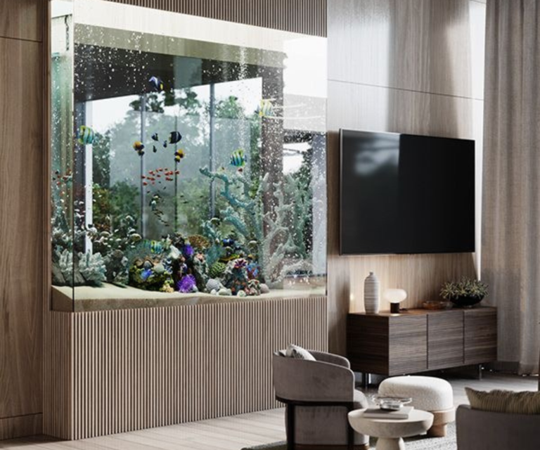 23 Fish Tank Ideas Living Room: Modern, Unique, and Aesthetic Designs ...