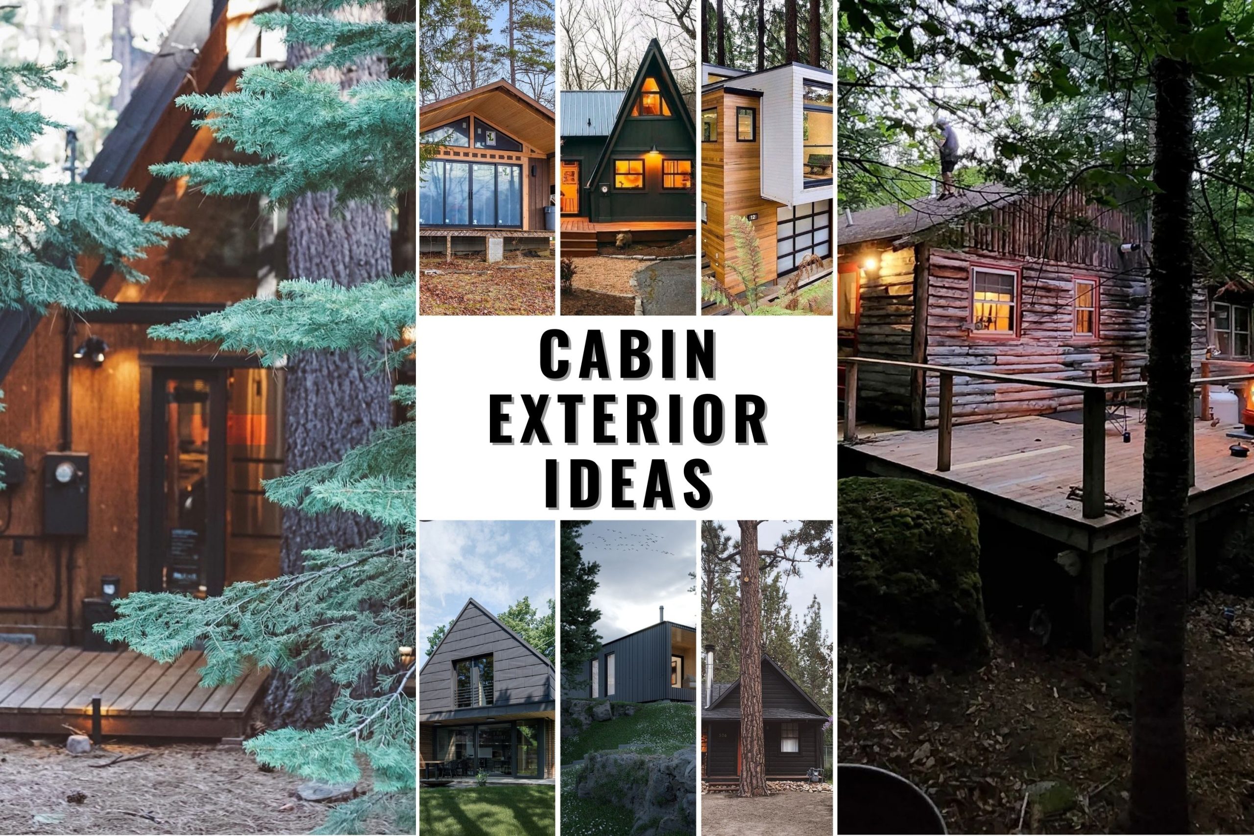 26 Cabin Exterior Ideas: Modern, Rustic, and Charming Designs for Every ...