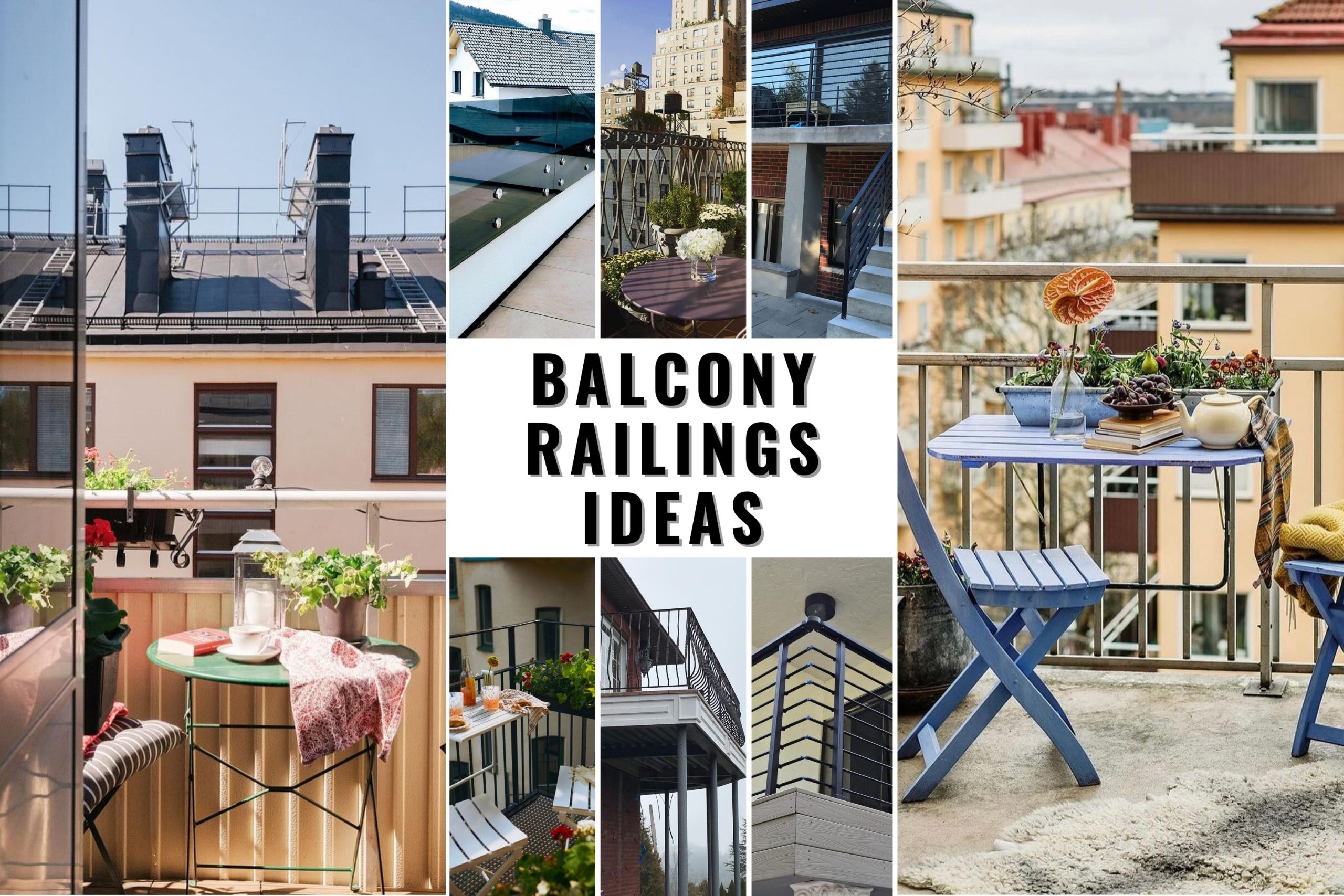 29 Balcony Railings Ideas for Modern, Rustic, and Stylish Outdoor ...