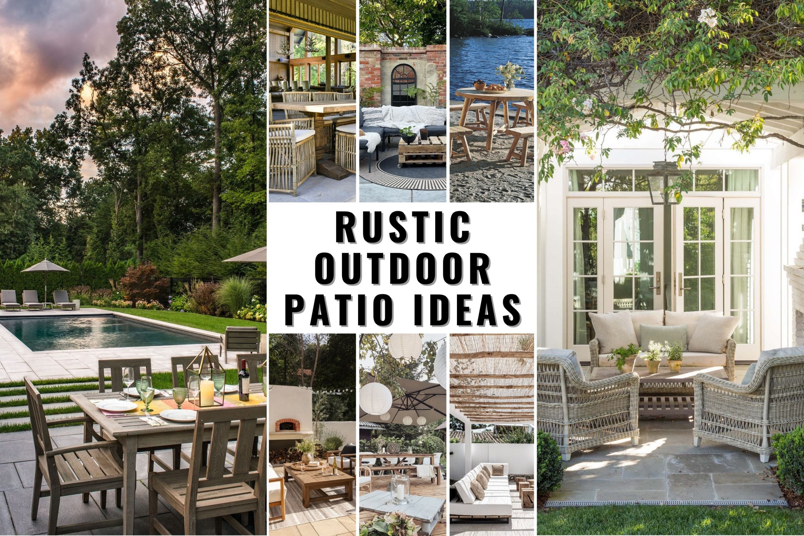 27 Rustic Outdoor Patio Ideas to Transform Your Backyard into a Cozy ...