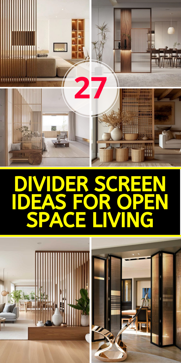 27 Divider Screen Ideas for Open Space Living - Stylish and Functional ...