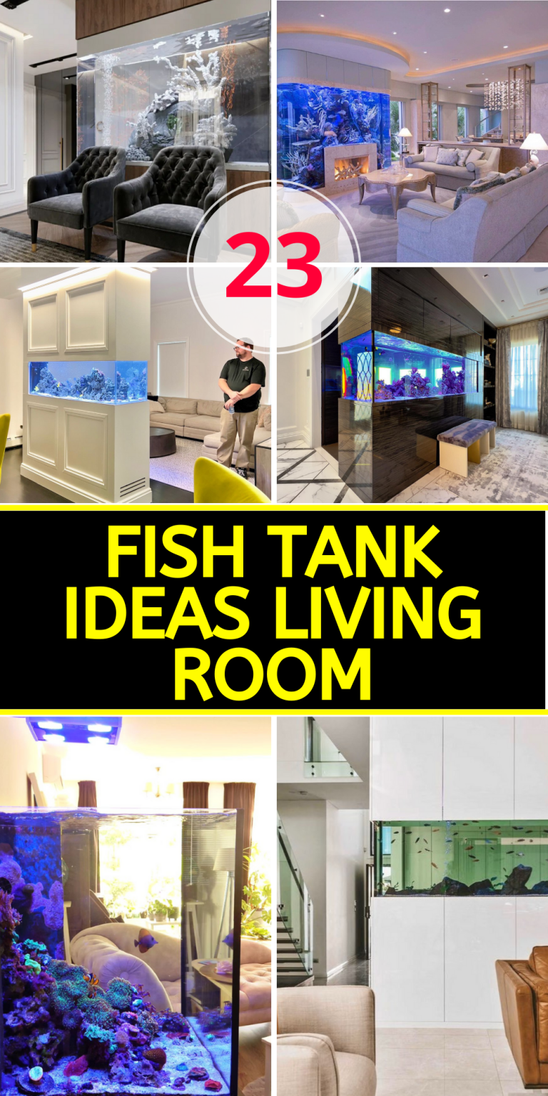 23 Fish Tank Ideas Living Room: Modern, Unique, and Aesthetic Designs ...
