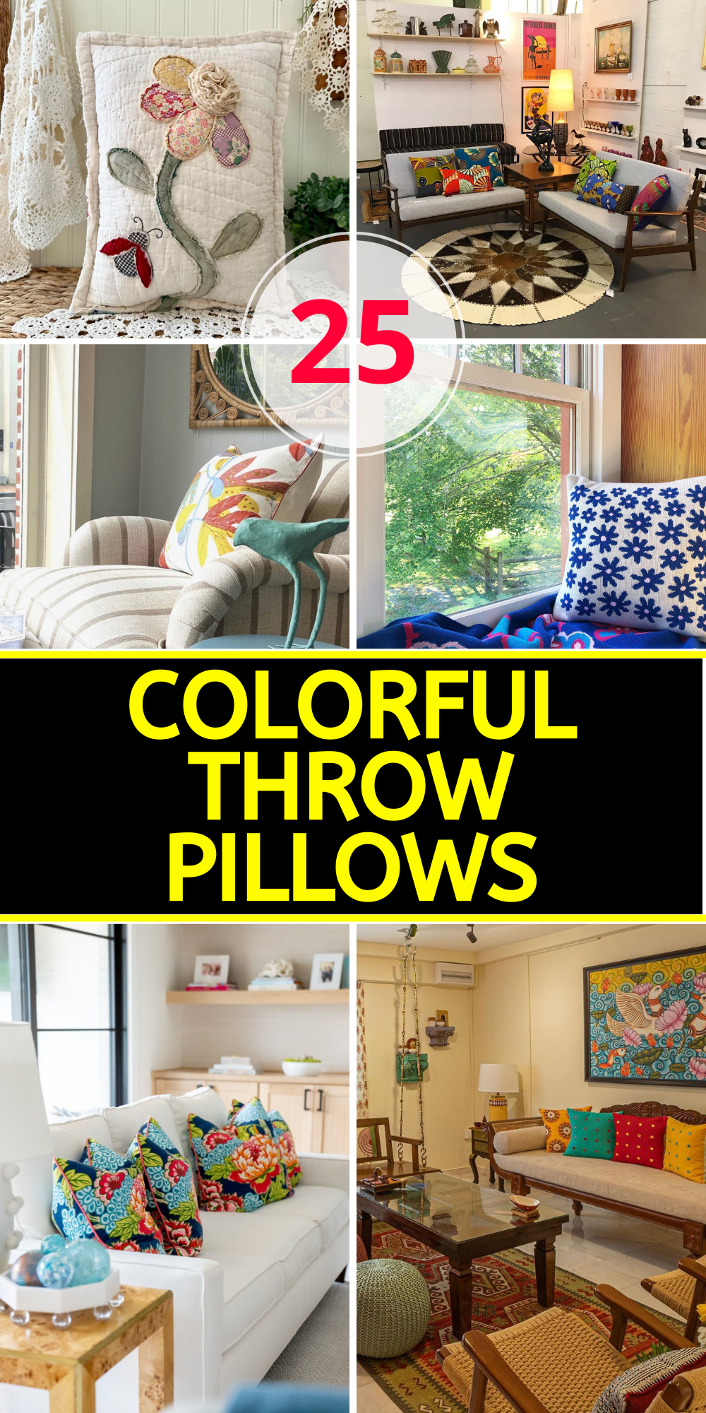 25 Colorful Throw Pillows to Transform Your Living Space with Style and ...