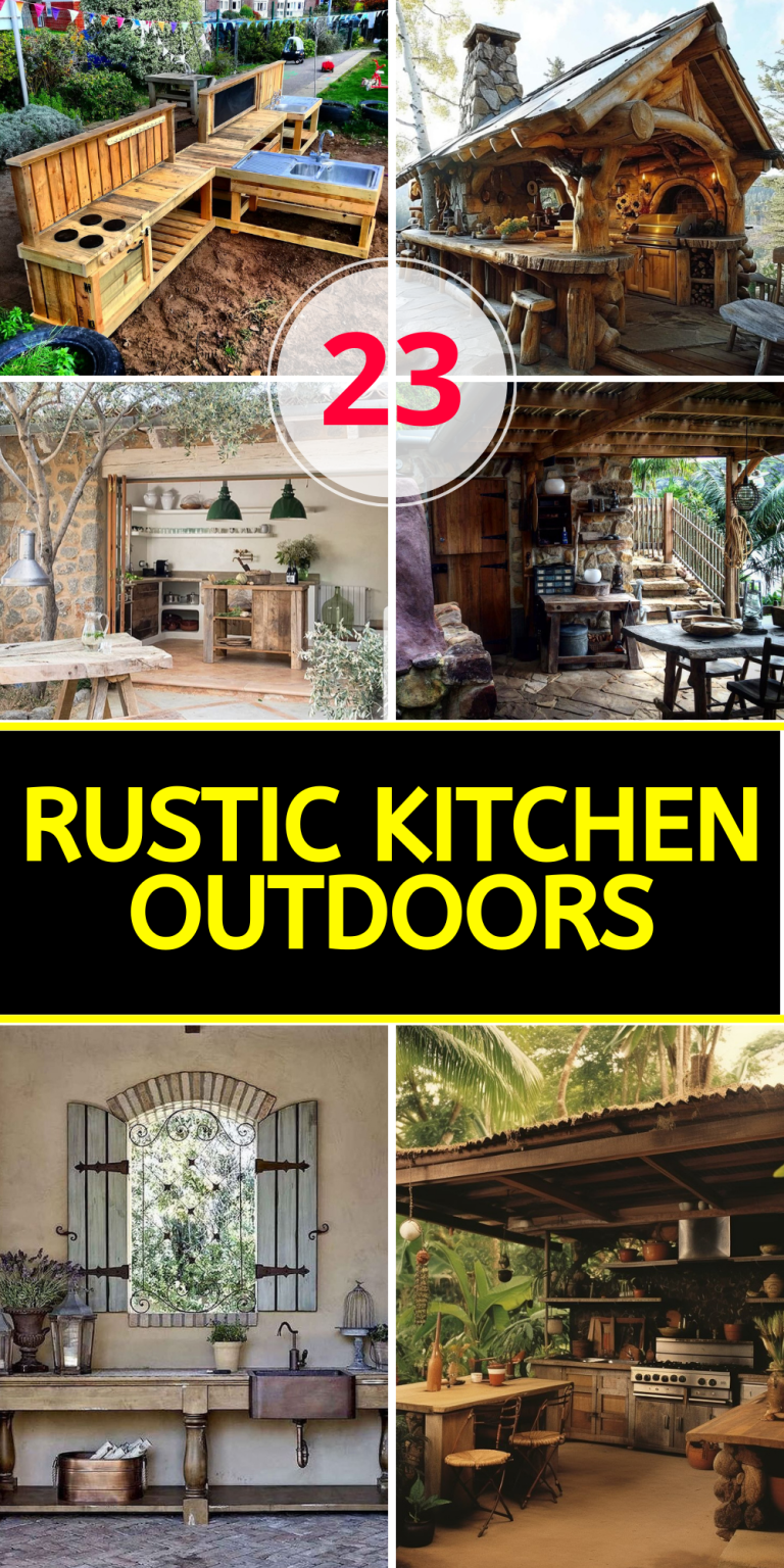 23 Rustic Kitchen Outdoors Ideas to Transform Your Backyard into a Cozy ...