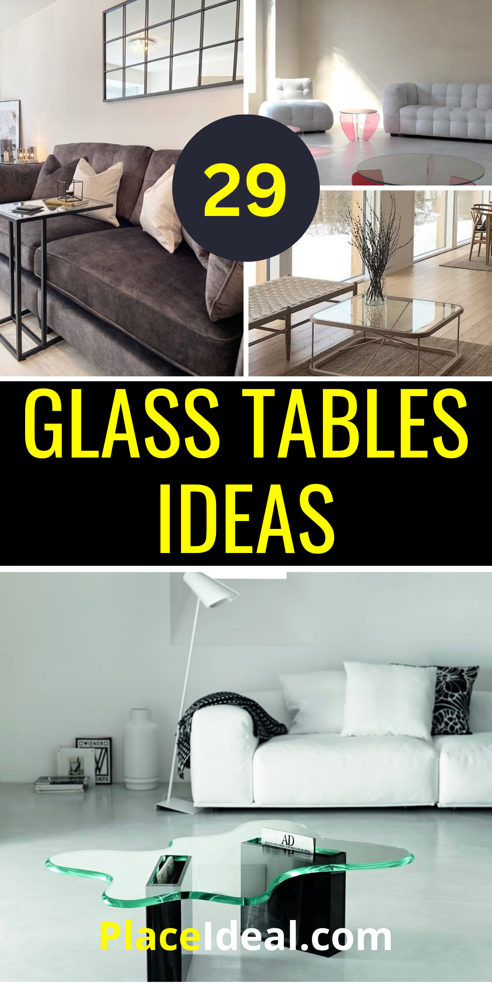 29 Glass Tables Ideas to Transform Your Living Room and Dining Space ...