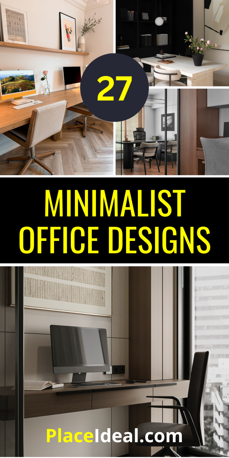 27 Minimalist Office Designs: Transform Your Workspace into a Modern ...