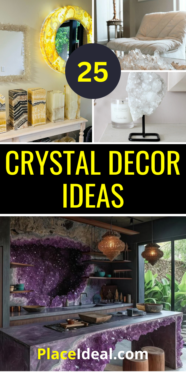 25 Crystal Decor Ideas to Transform Your Home with Elegance and Healing ...