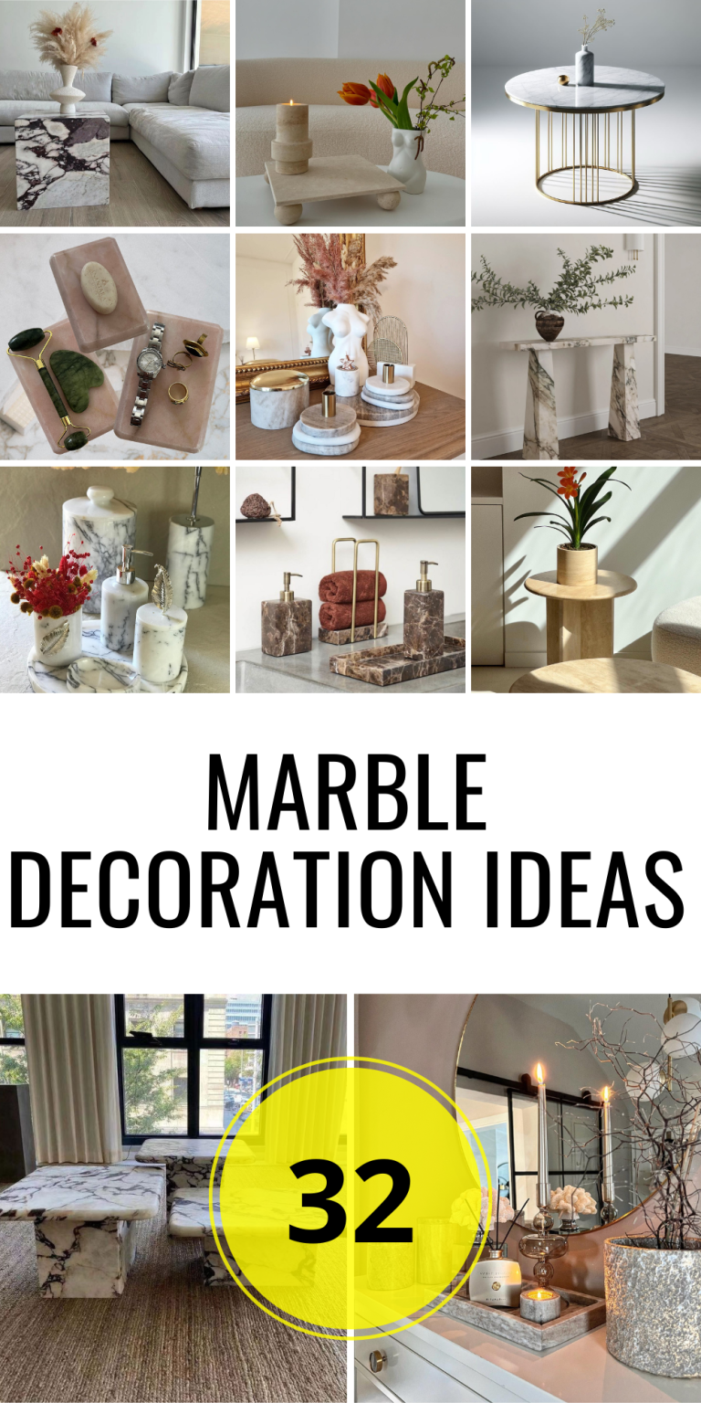32 Marble Decoration Ideas to Elevate Your Home's Aesthetic: Timeless ...