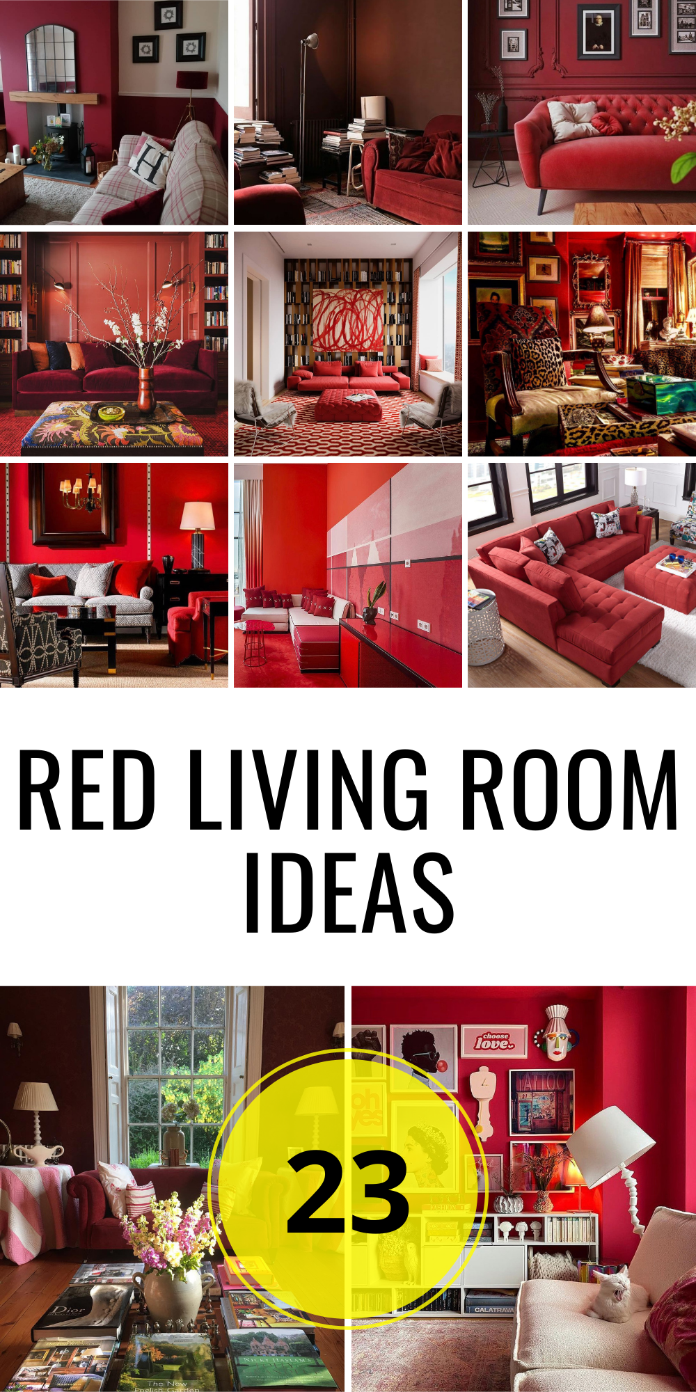 23 Stunning Red Living Room Ideas to Transform Your Space with Bold ...