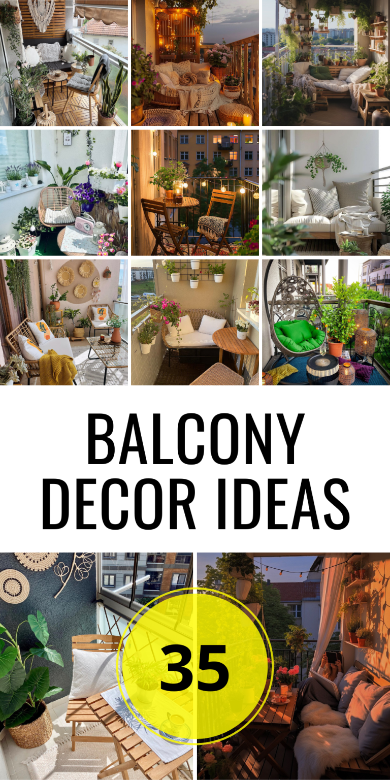 35 Stunning Balcony Decor Ideas to Transform Your Outdoor Space - placeideal.com