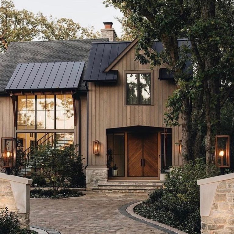 23 Rustic Home Exterior Ideas: Timeless Charm with Modern Touches ...