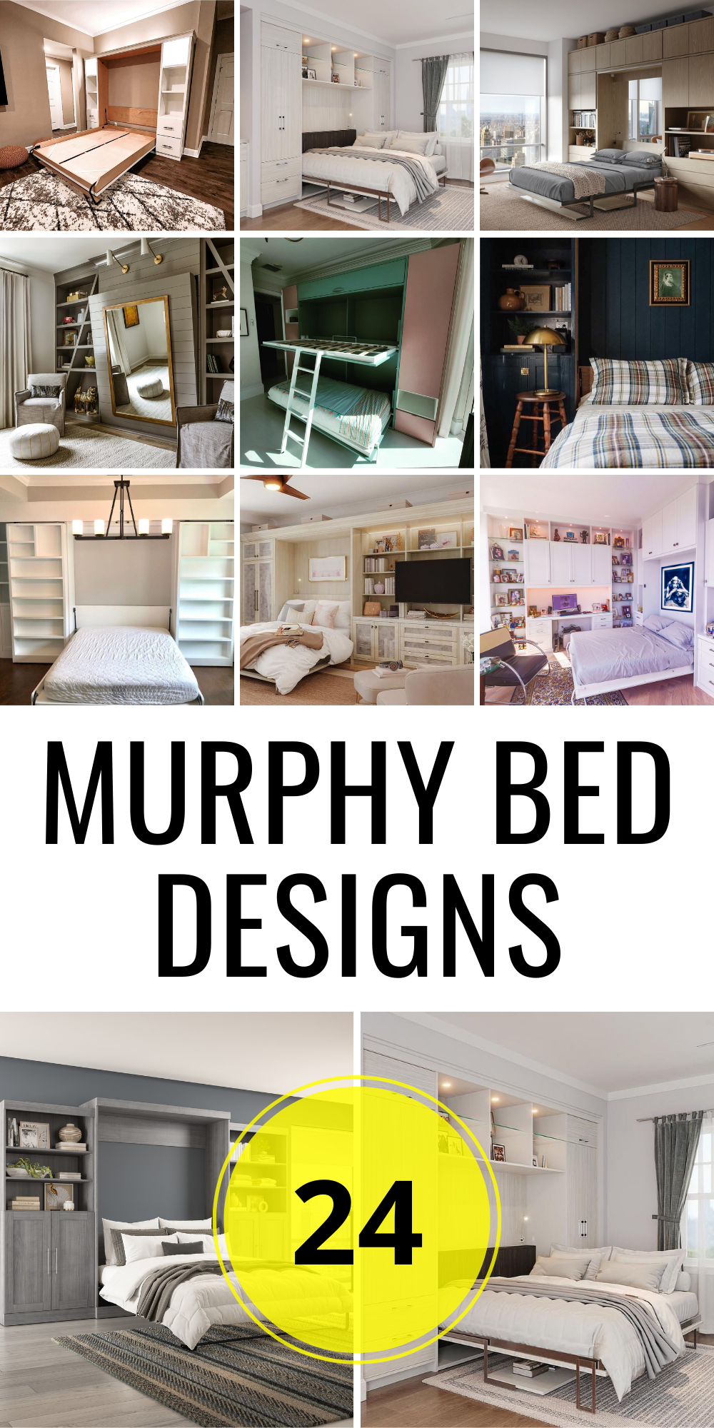 24 Murphy Bed Designs: Creative and Space-Saving Ideas for Every Room ...