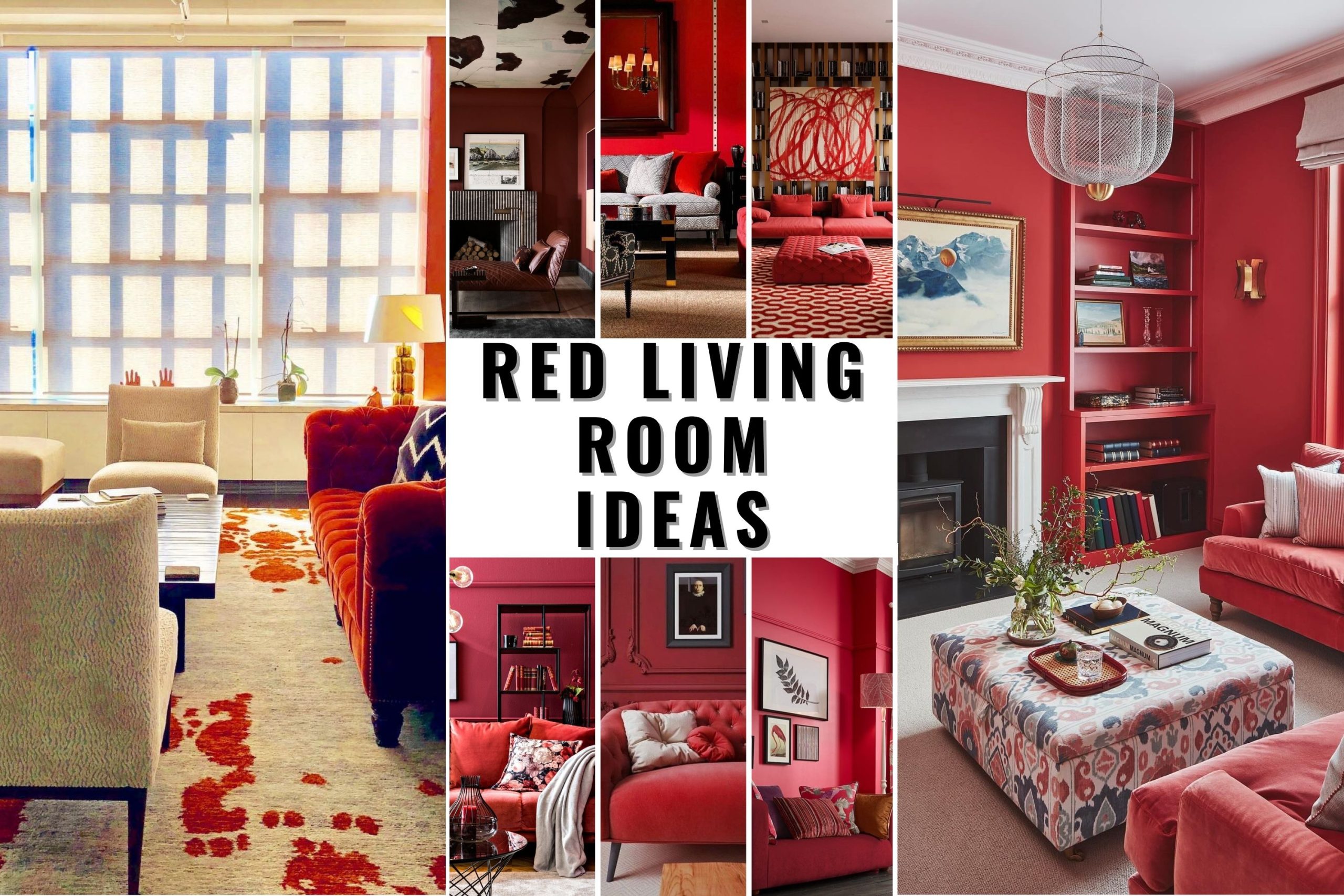 23 Stunning Red Living Room Ideas to Transform Your Space with Bold ...