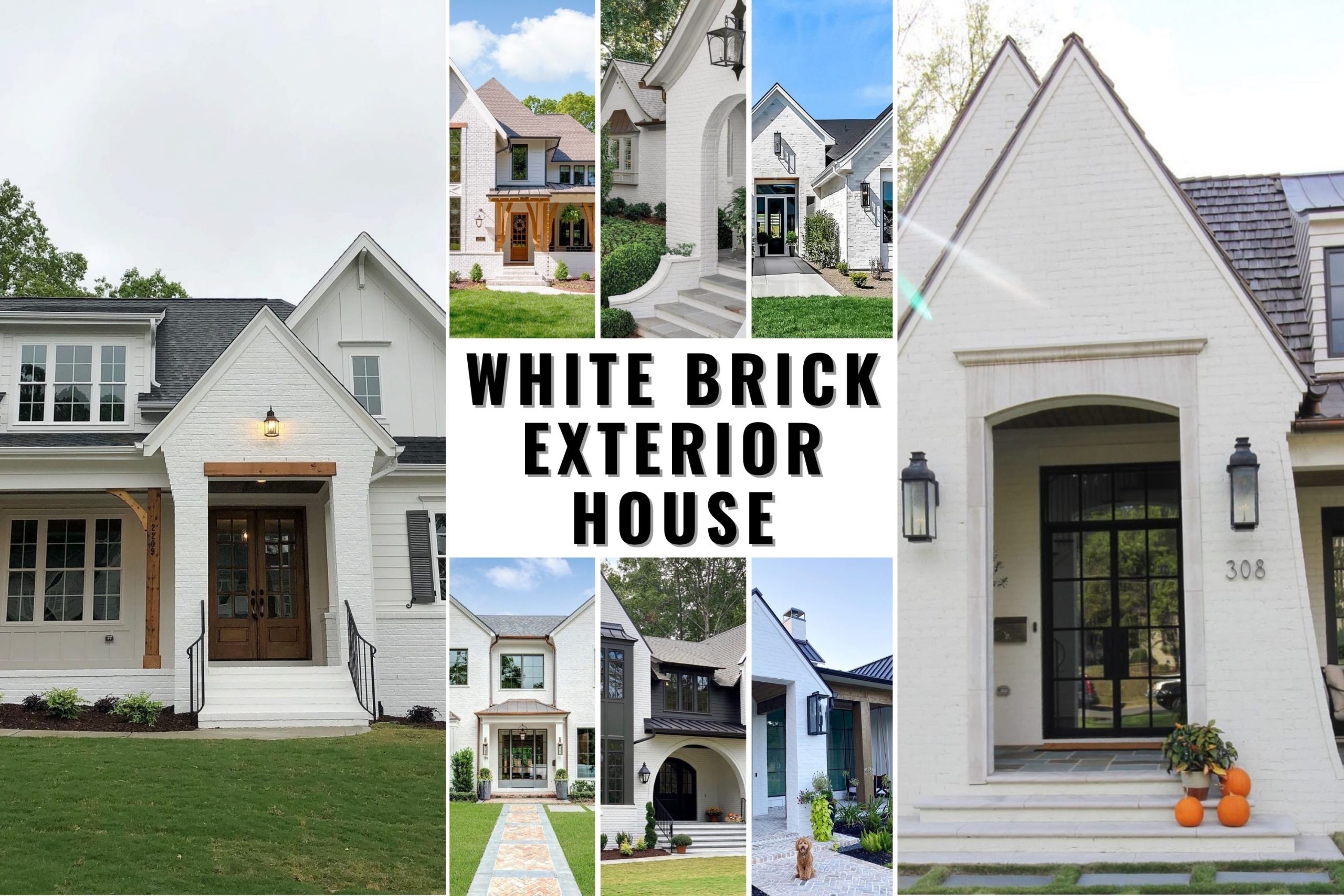 31 White Brick Exterior House: Stunning Designs to Inspire Your Next ...