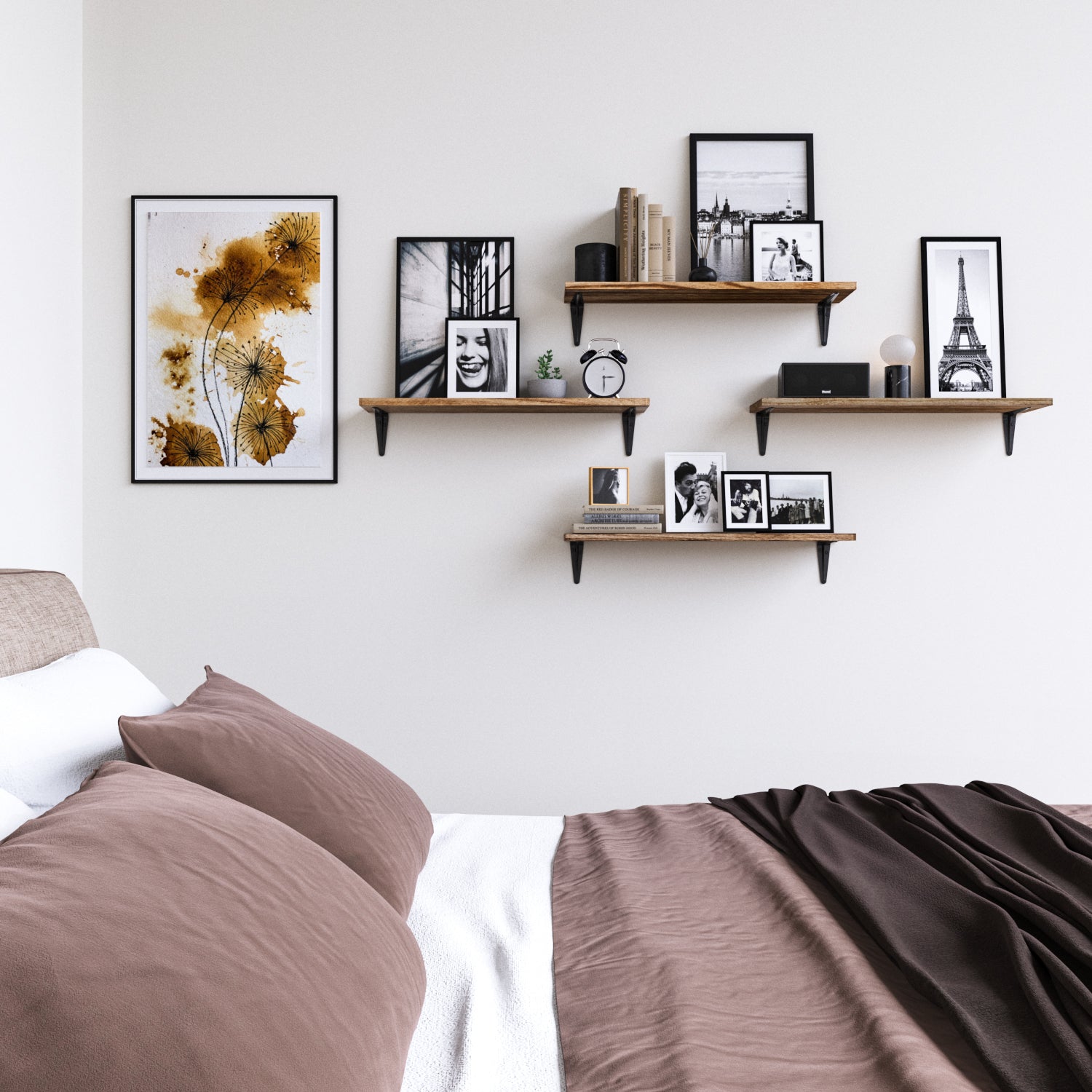 25 Wall Shelves Bedroom Ideas to Transform Your Space - placeideal.com