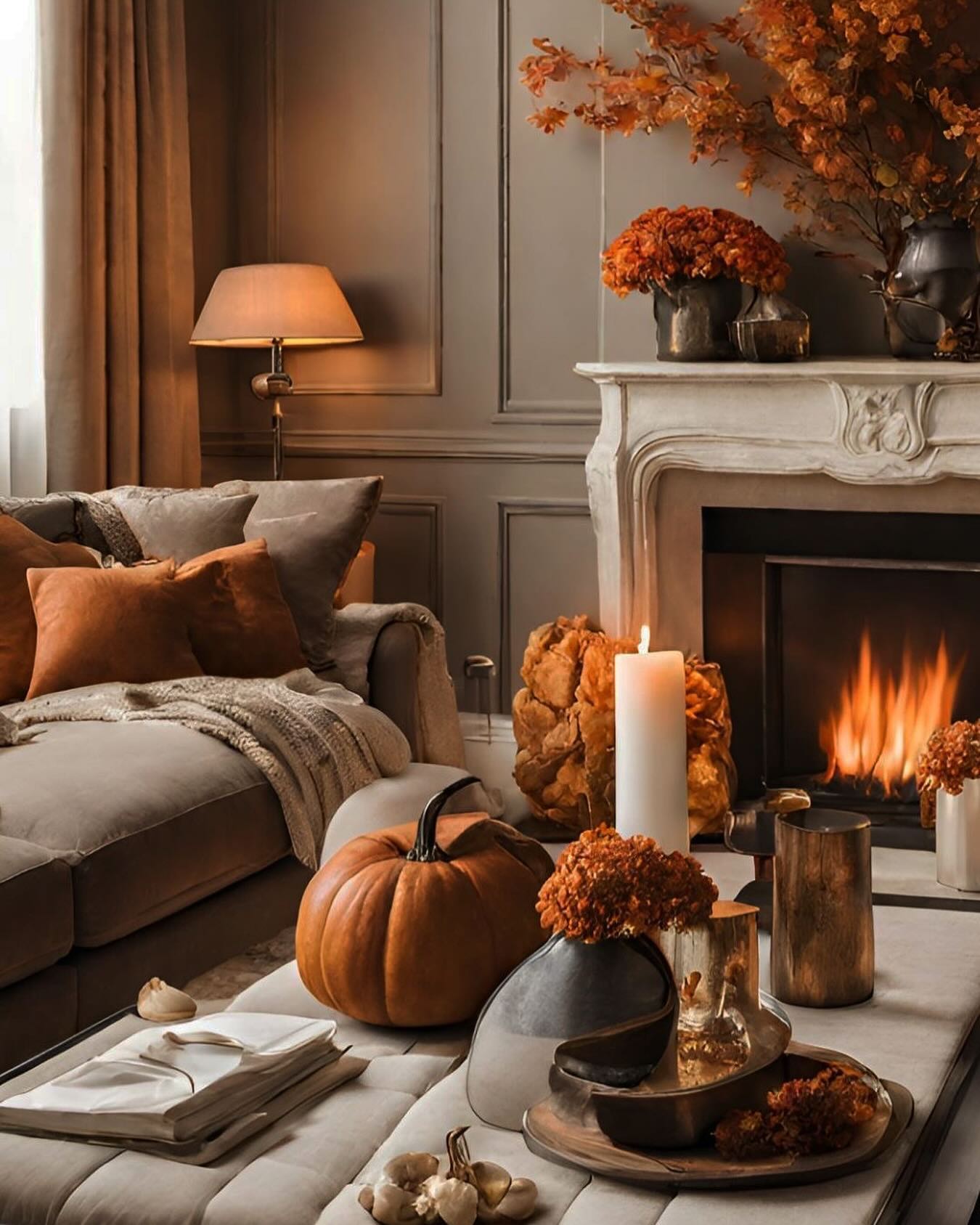 35 Halloween Mantle Decor Ideas for Spooky and Elegant Fireplaces ...