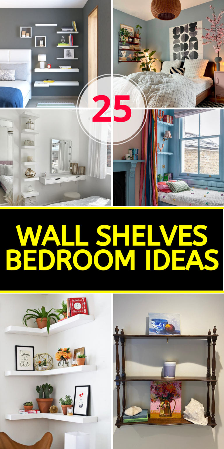 25 Wall Shelves Bedroom Ideas to Transform Your Space - placeideal.com