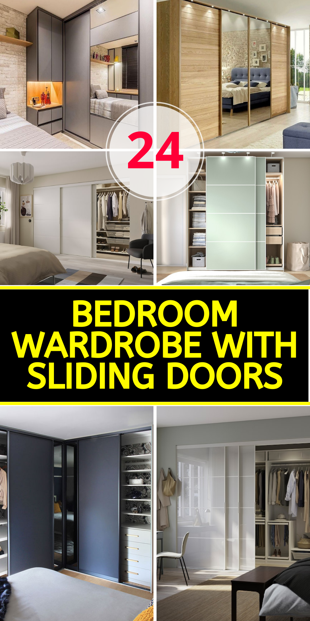 24 Stunning Bedroom Wardrobe with Sliding Doors Ideas for Modern Luxury ...